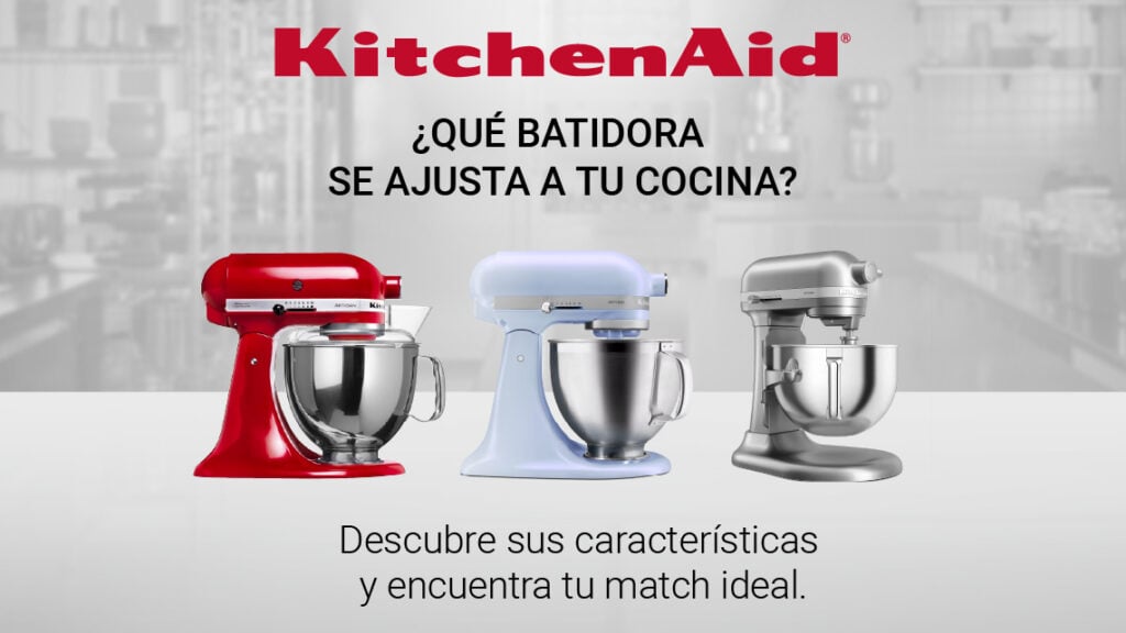 ¿Qué batidora KitchenAid necesita mi cocina?